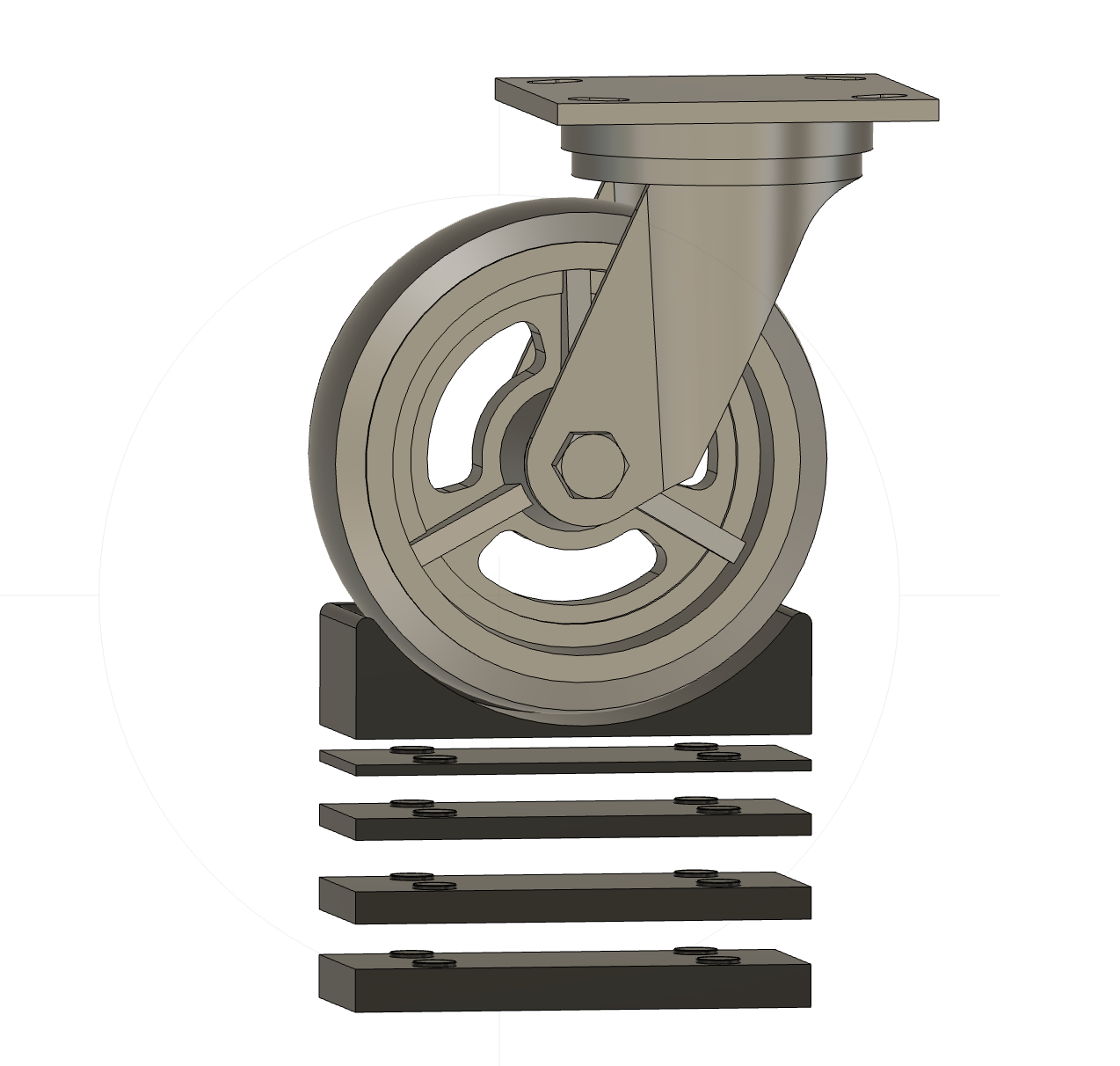 4" Diameter Wheel Chock System – Box Chock